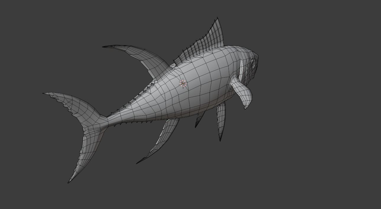 Tuna Fish Animated free VR / AR / low-poly 3D model animated rigged ...