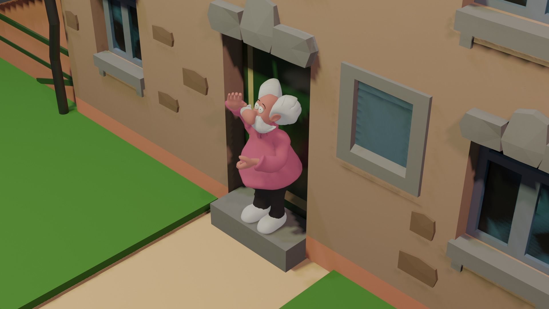 Rigged character 3D model animated rigged | CGTrader