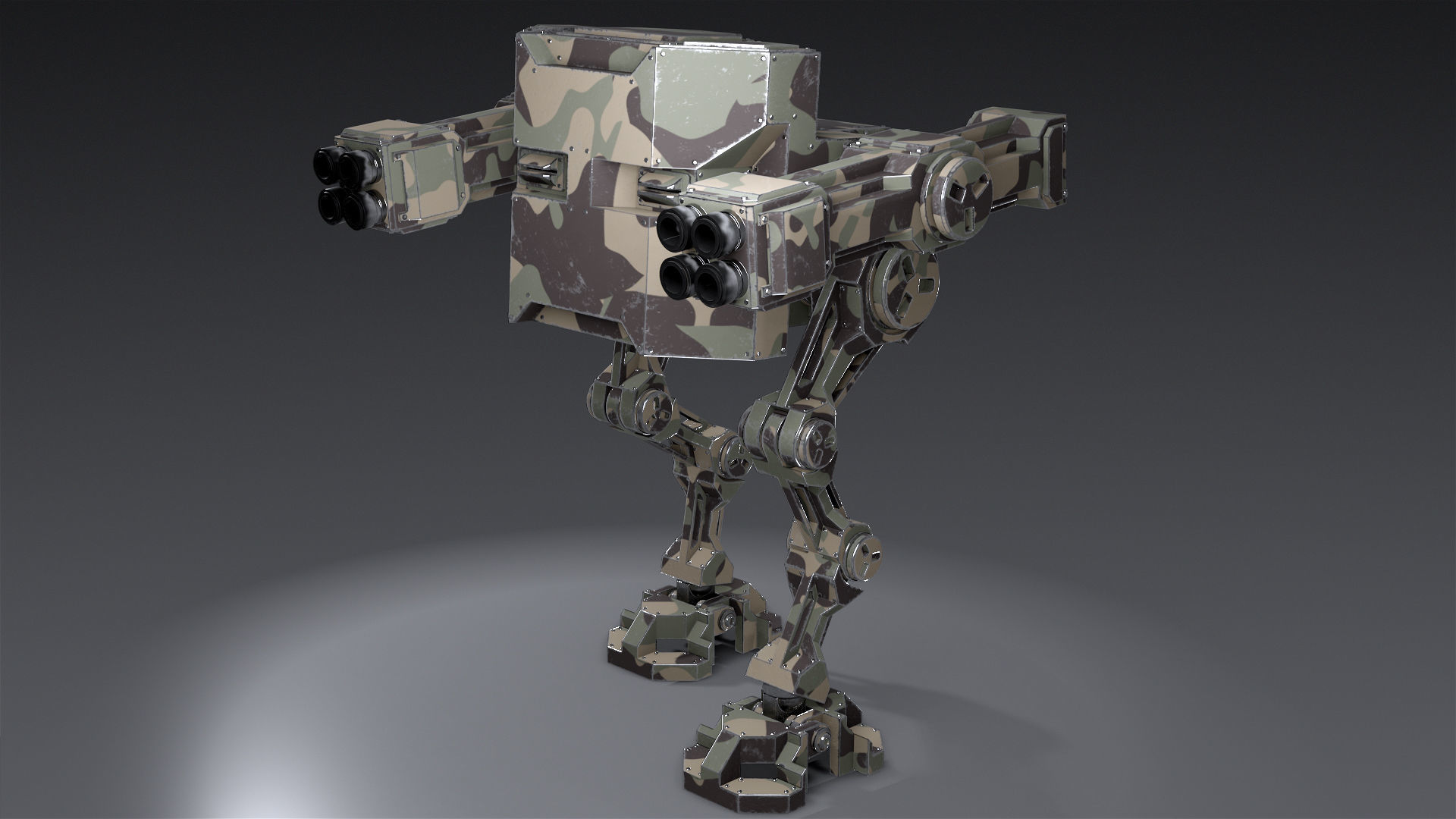 3D model Mech 07 - Patriot VR / AR / low-poly | CGTrader