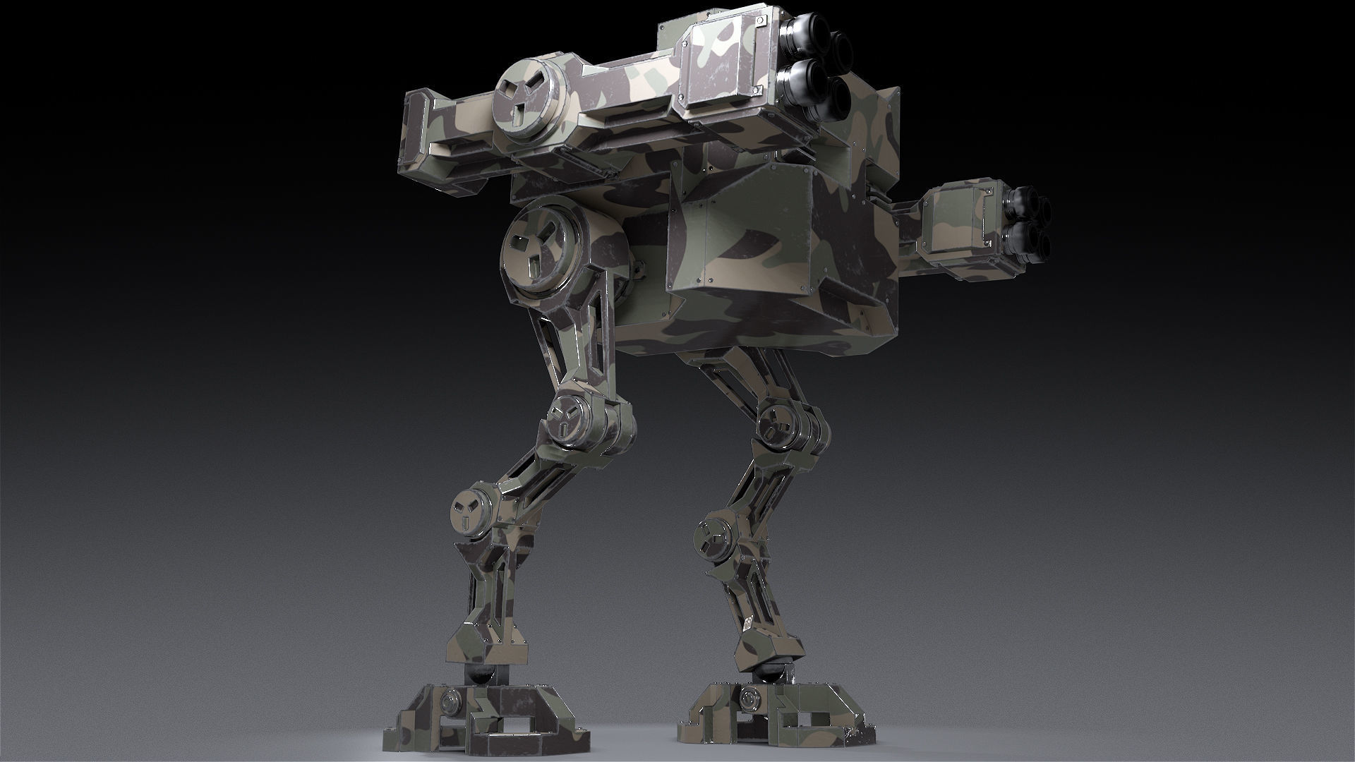 3D model Mech 07 - Patriot VR / AR / low-poly | CGTrader