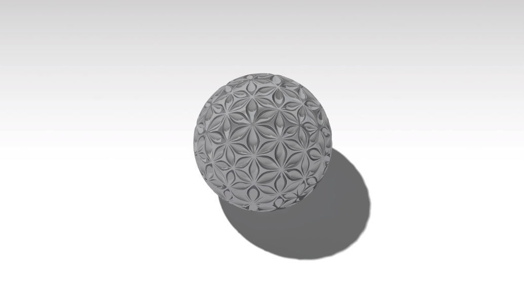 Sphere with leaf pattern free VR / AR / low-poly 3D model | CGTrader