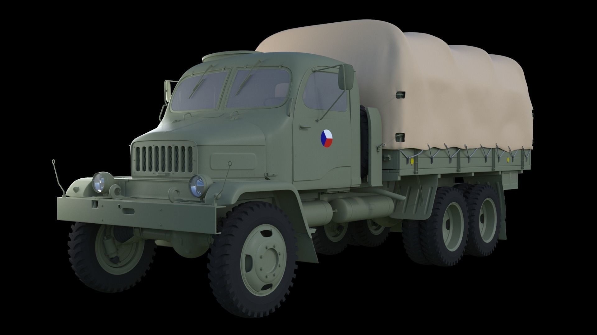 Praga V3S military truck Czechoslovakia 3D model | CGTrader