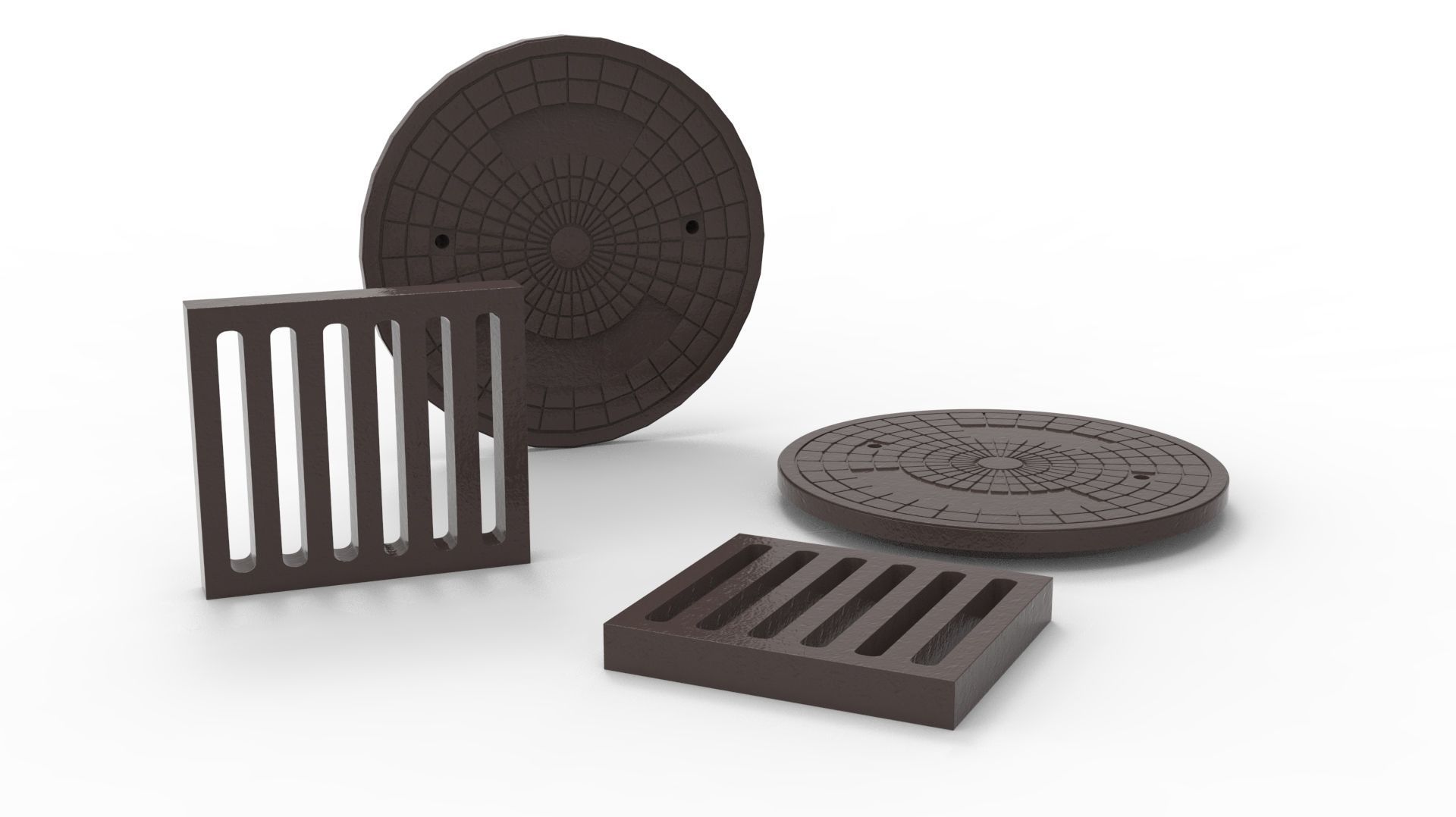 MANHOLE COVER 3D model | CGTrader