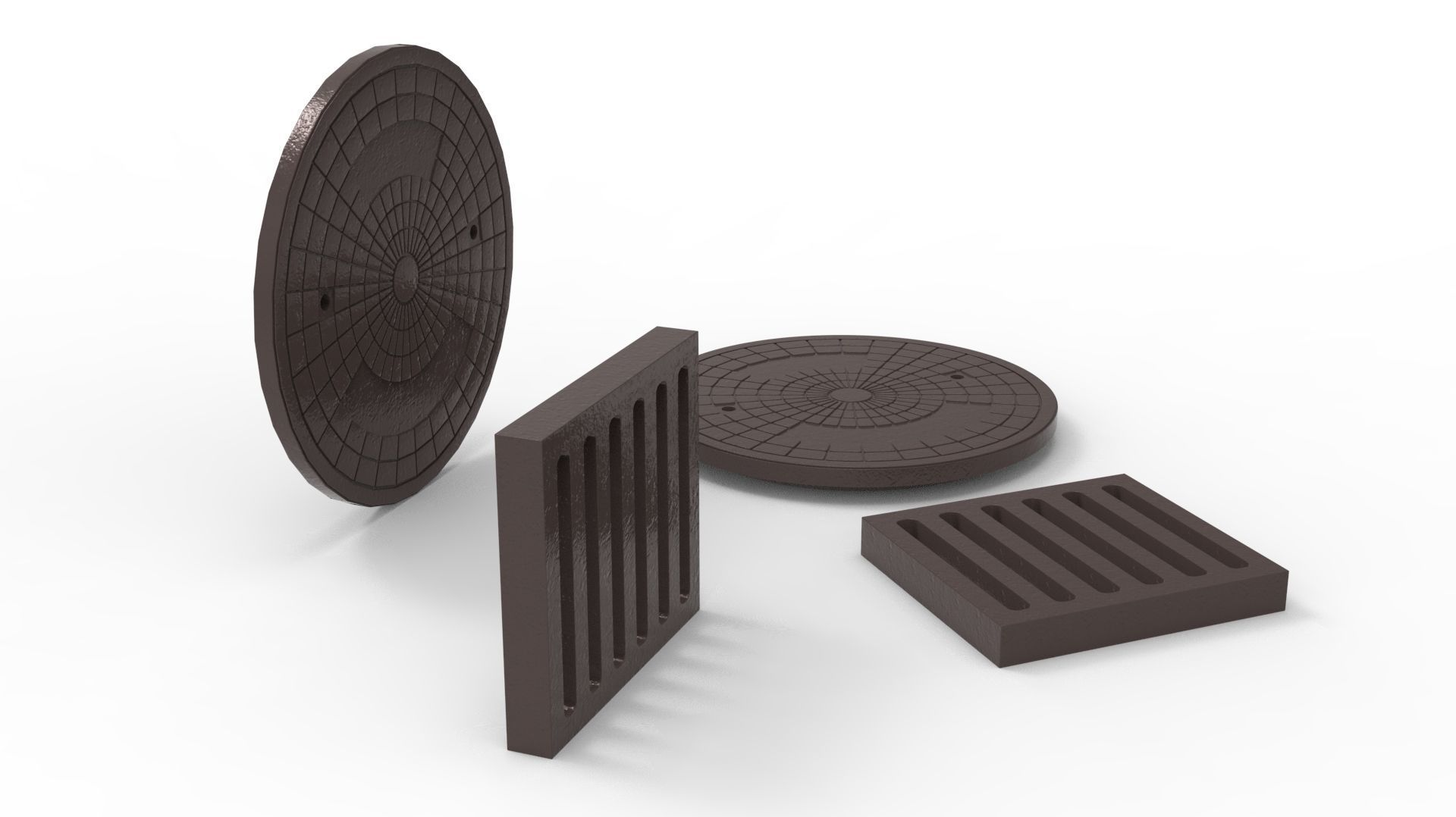 MANHOLE COVER 3D model | CGTrader