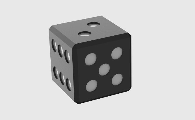 Dice - 3D Model for 3D printing and CGI use 3D model 3D printable ...