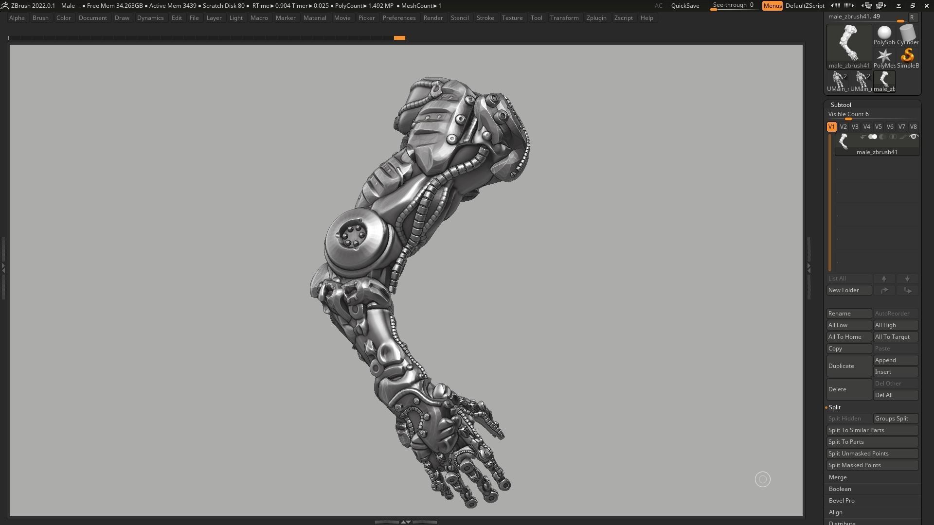 robot hand a01 3d print model 3D model 3D printable | CGTrader