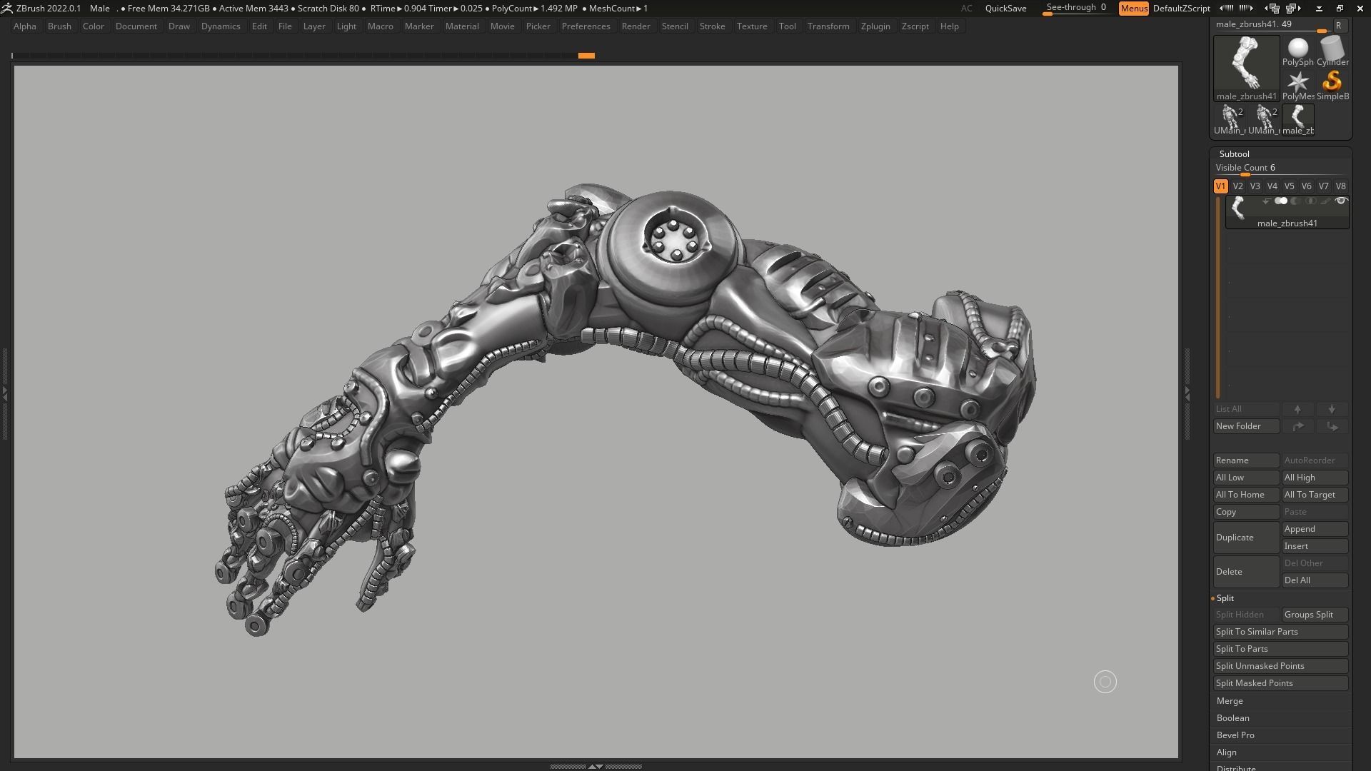 robot hand a01 3d print model 3D model 3D printable | CGTrader