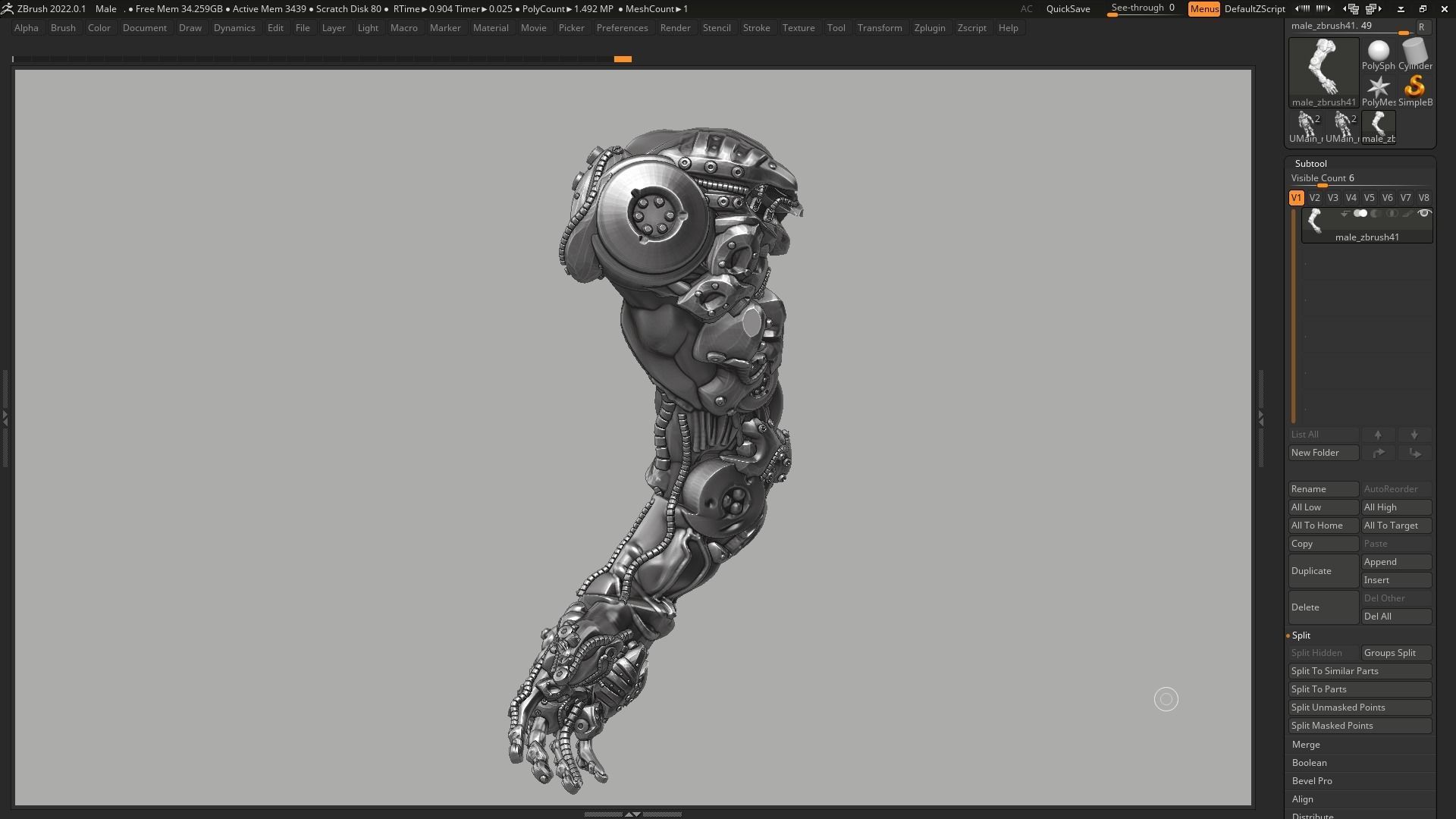 robot hand a01 3d print model 3D model 3D printable | CGTrader