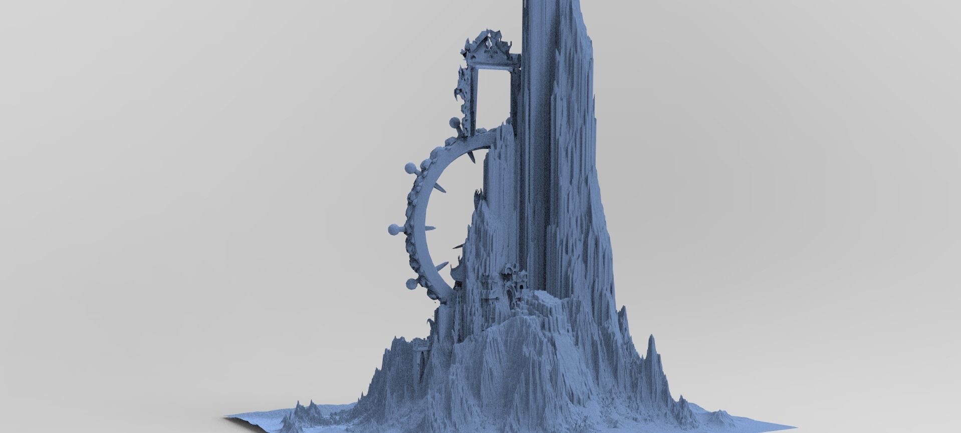 Mount Olympus mountain Temple 4 3D model | CGTrader