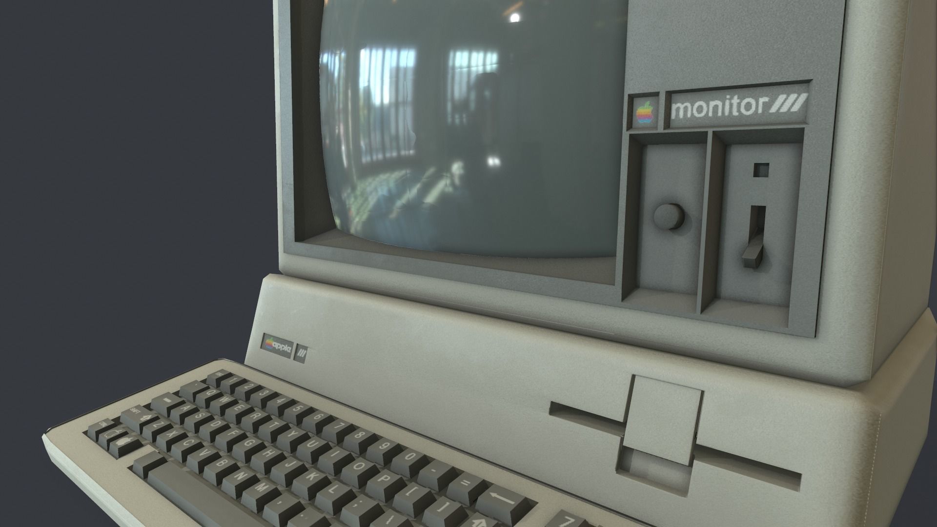 3D model Apple 3 computer - PBR Game Ready model VR / AR / low-poly ...