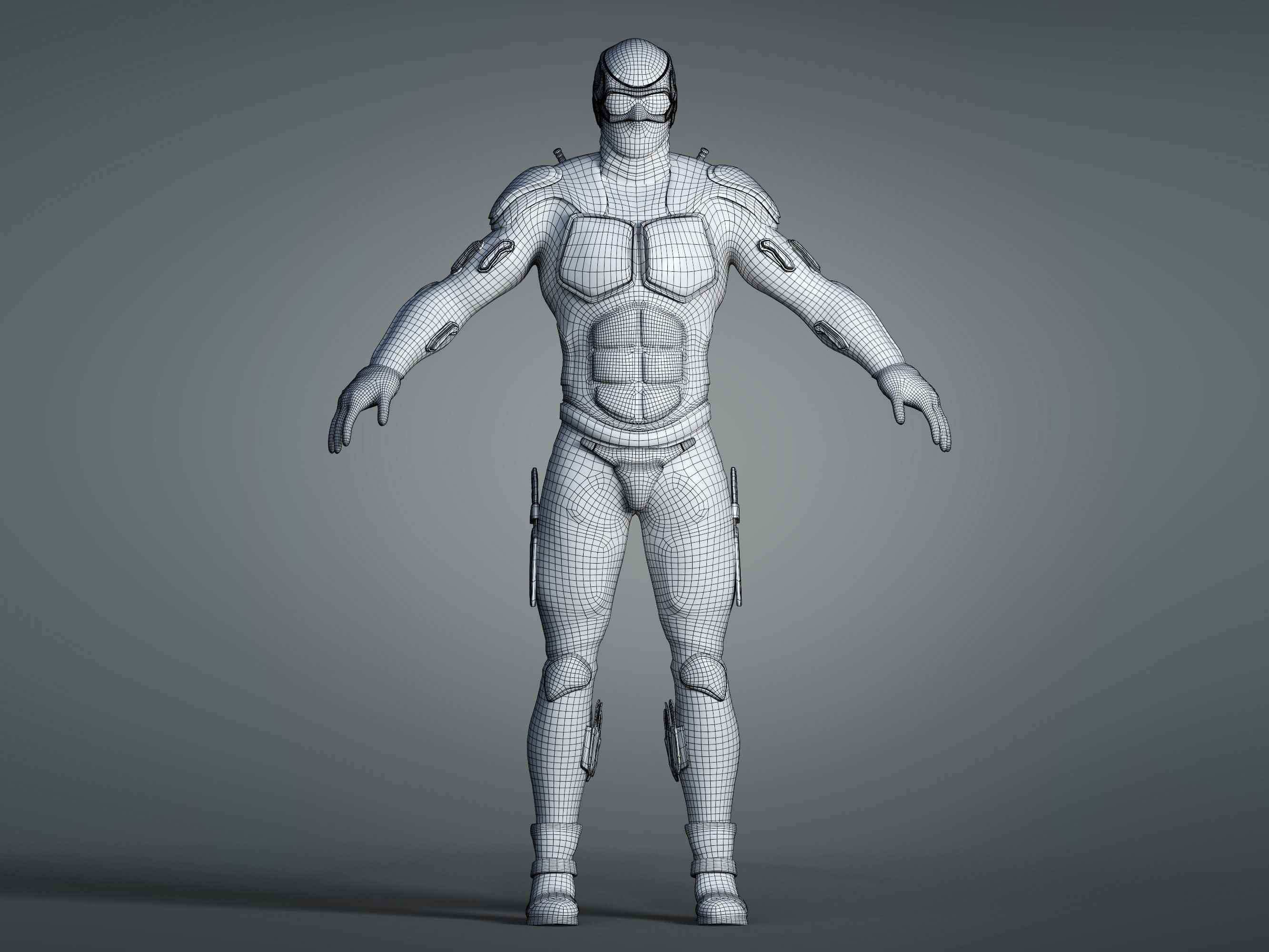 3D model Black Noir VR / AR / low-poly rigged | CGTrader