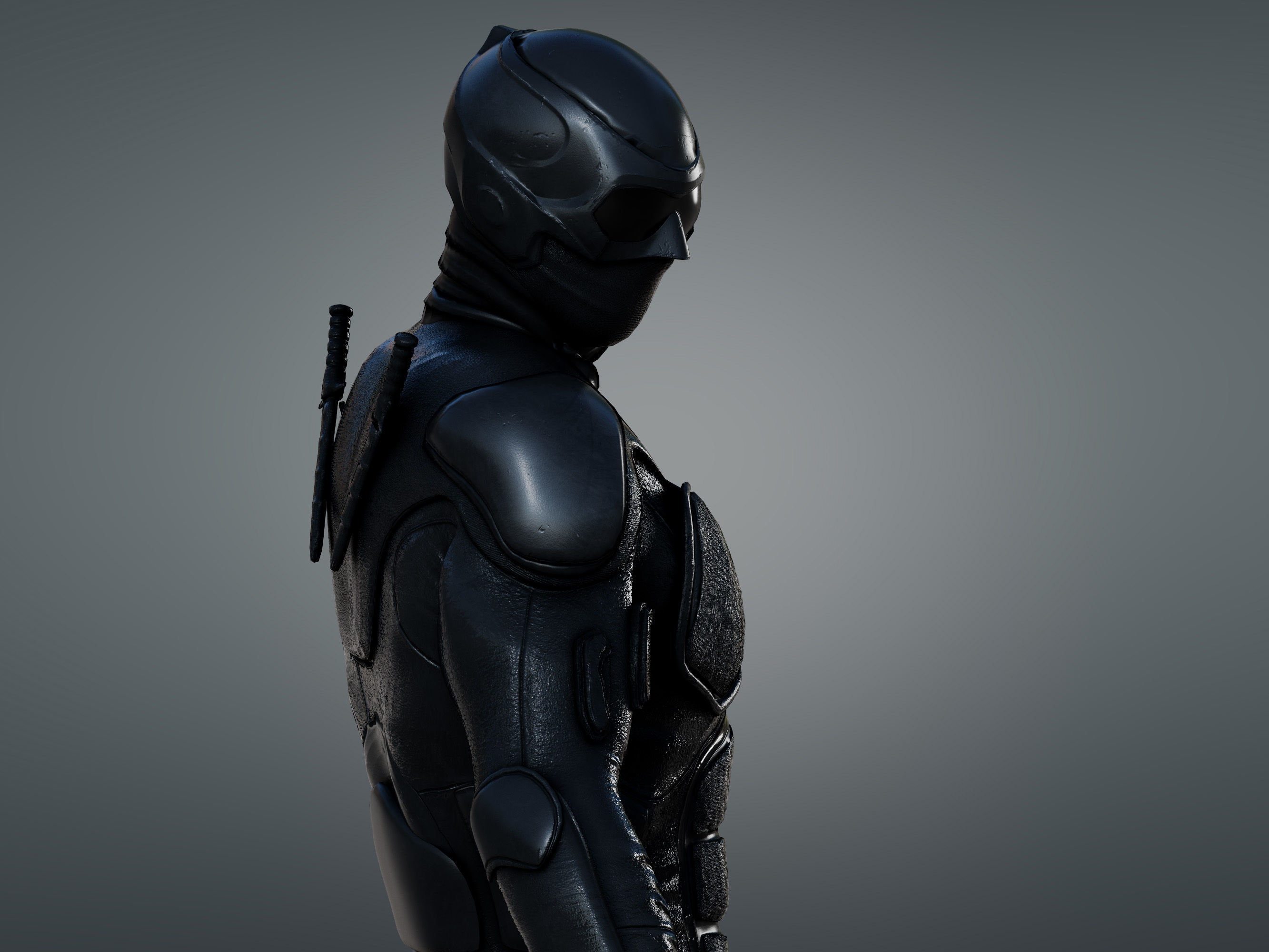 3D model Black Noir VR / AR / low-poly | CGTrader