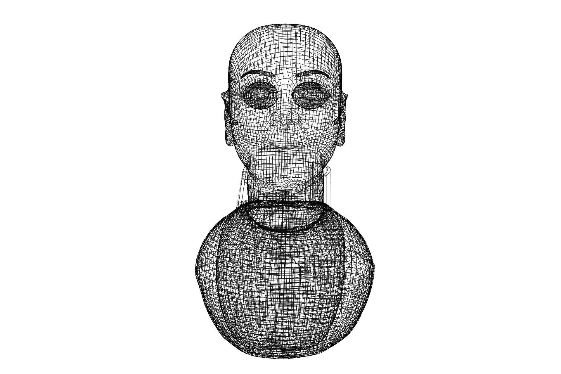 Male Human Face Sculpt 3D model | CGTrader