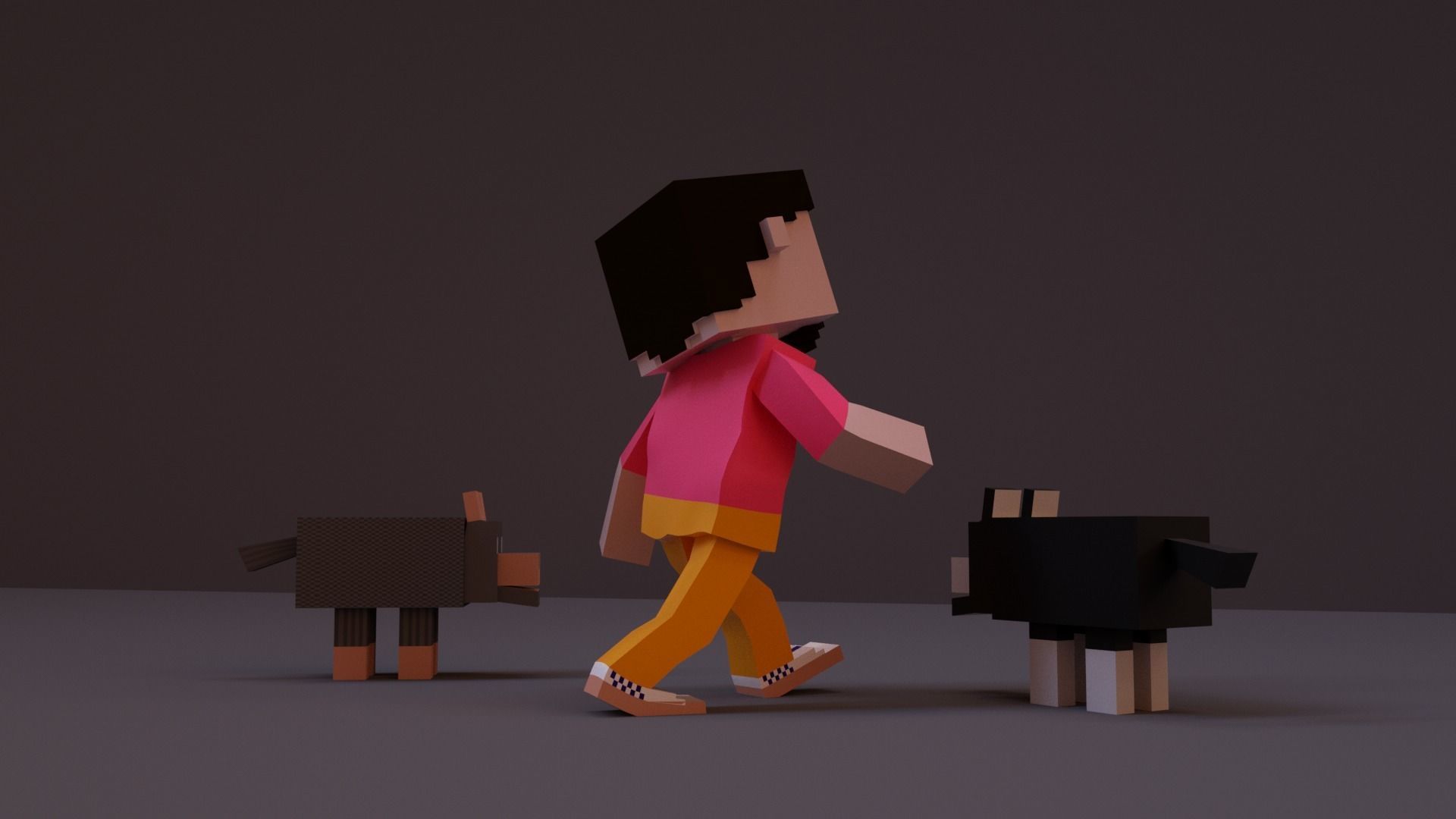 3D model Minecraft 3D Character Series VR / AR / low-poly | CGTrader