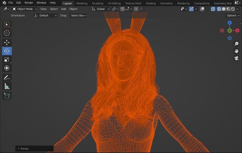 Nft Girls 3d Model Rigged Cgtrader