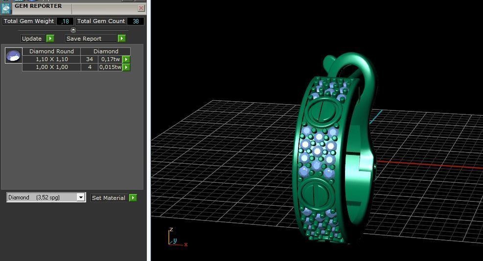 Earrings Model 1596 3D model 3D printable | CGTrader