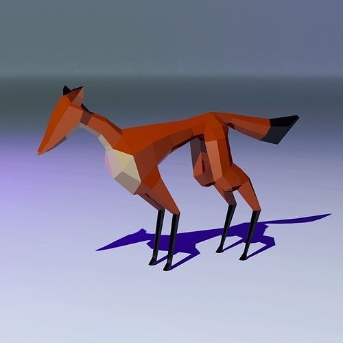 Fox Character free VR / AR / low-poly 3D model | CGTrader