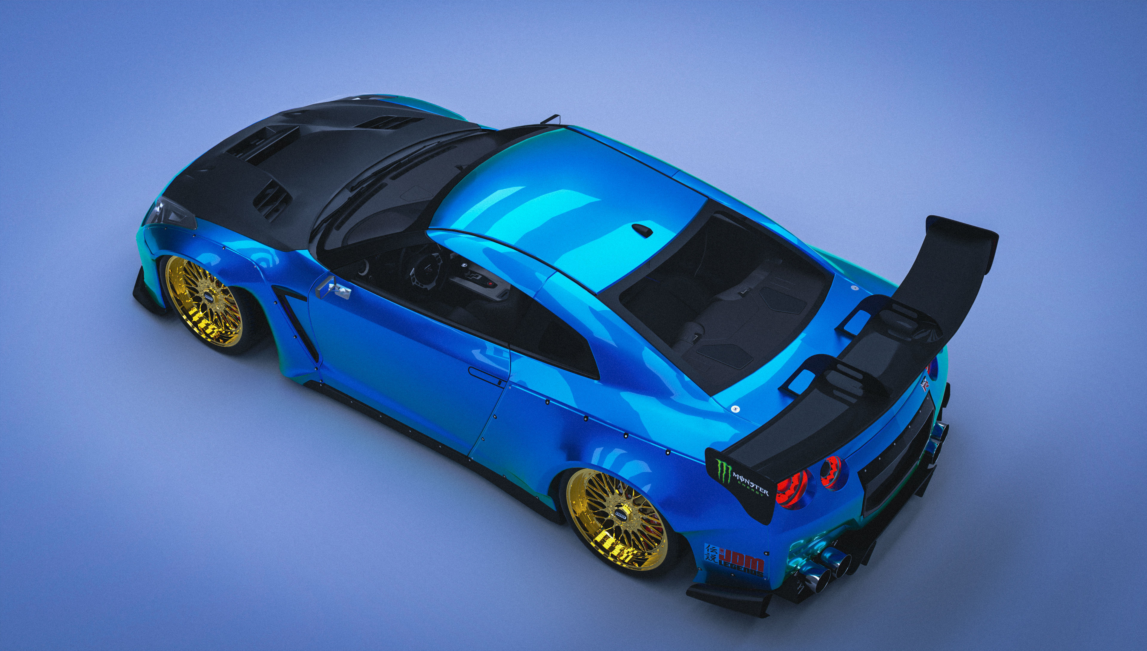 3D model Nissan GTR R35 VR / AR / low-poly | CGTrader