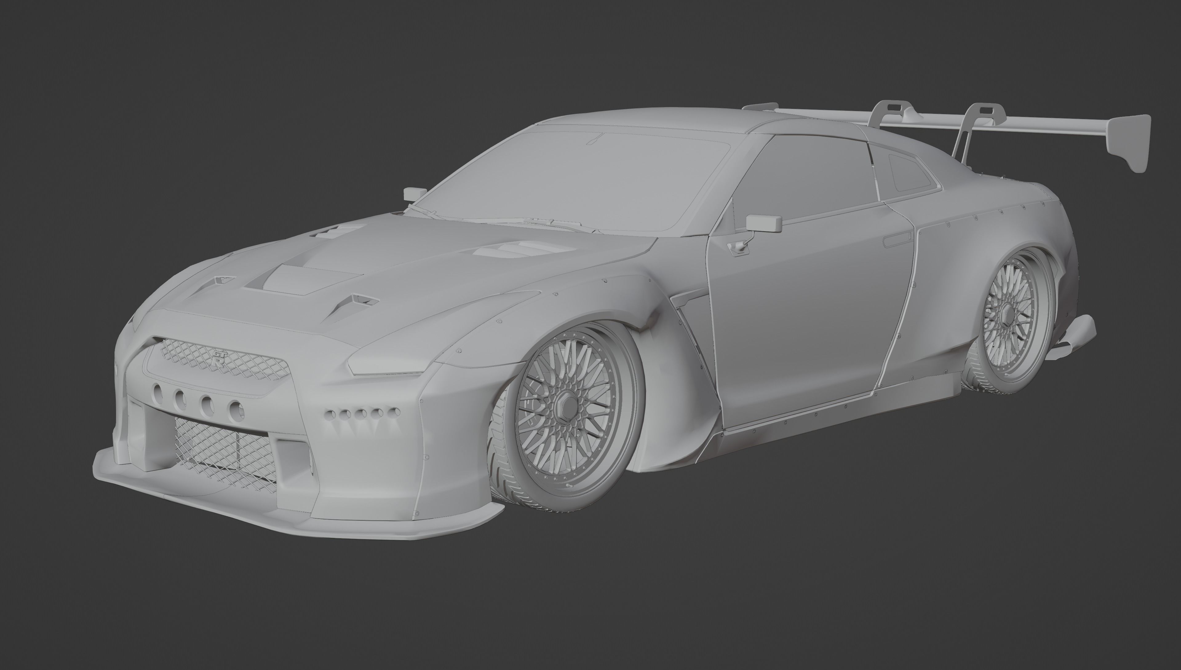 3D model Nissan GTR R35 VR / AR / low-poly | CGTrader
