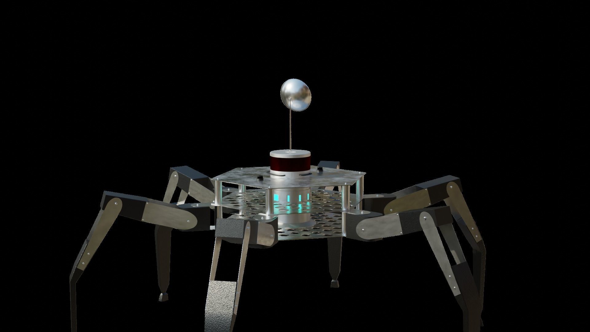 Robo-spider Middle-poly free 3D model | CGTrader