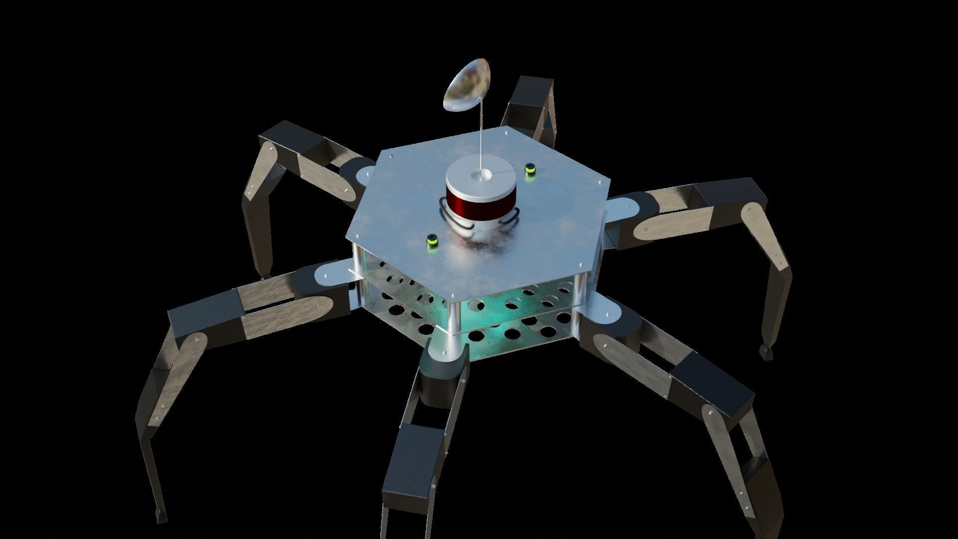 Robo-spider Middle-poly free 3D model | CGTrader