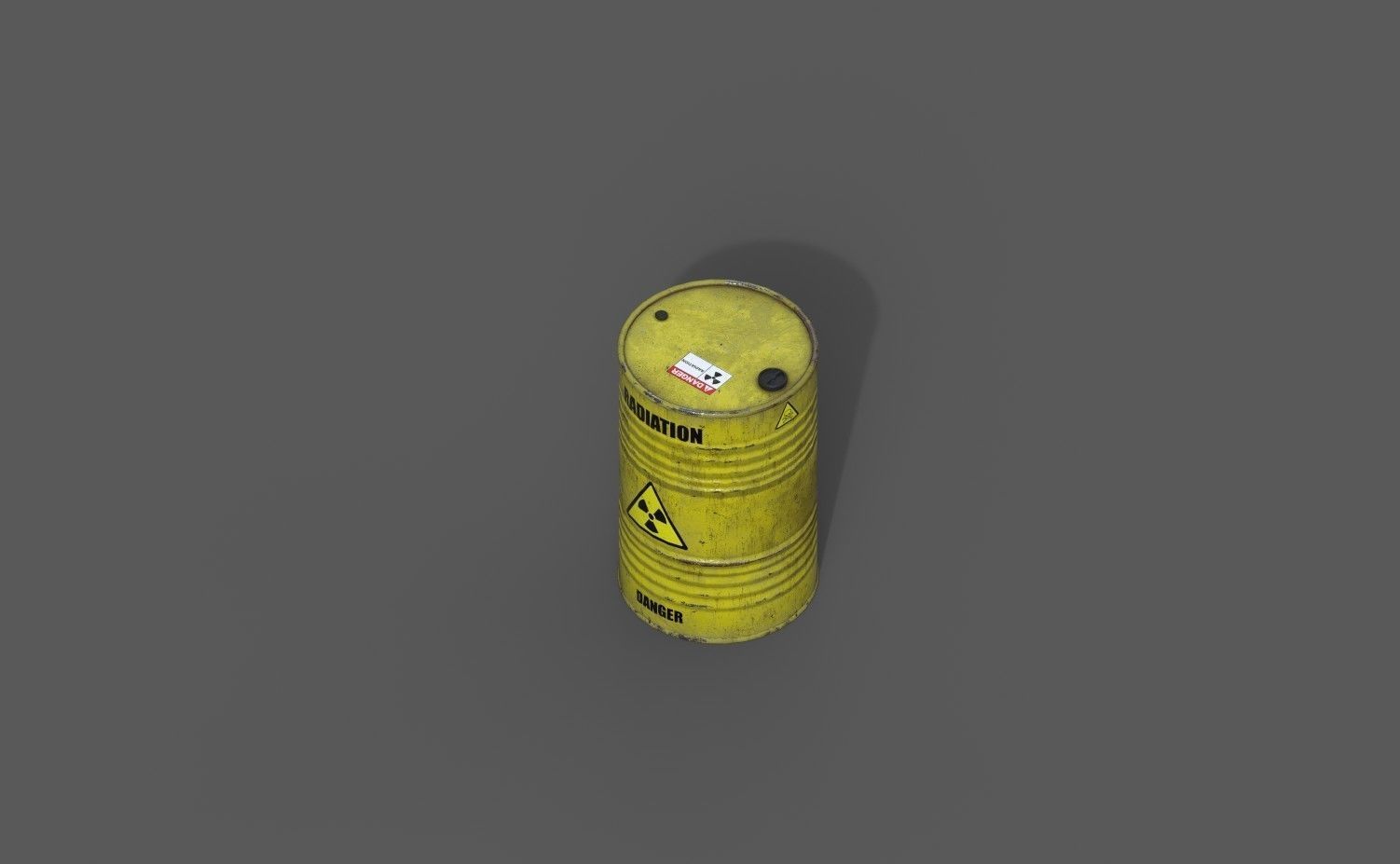 3D model Barrel radiation - PBR Game Ready model VR / AR / low-poly ...