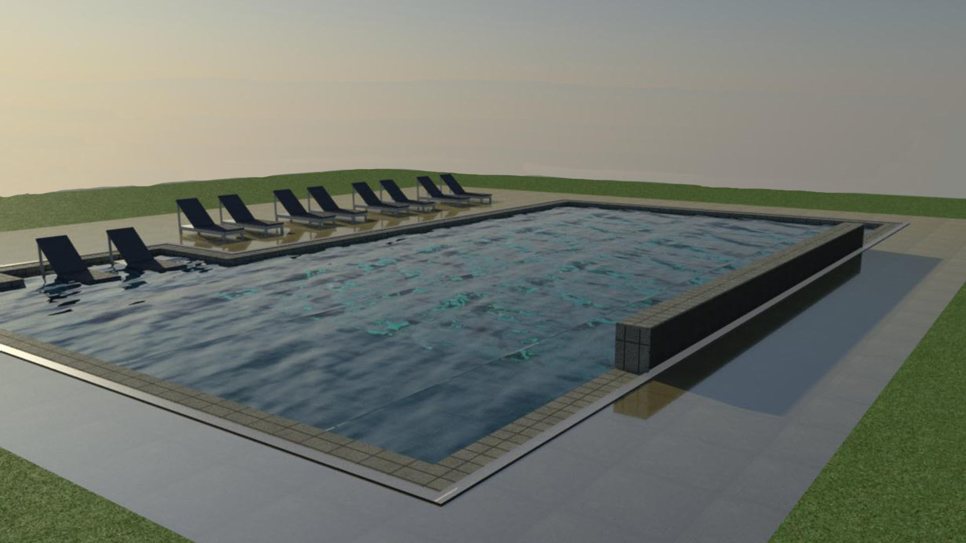 Pool design 3D model 3D printable | CGTrader