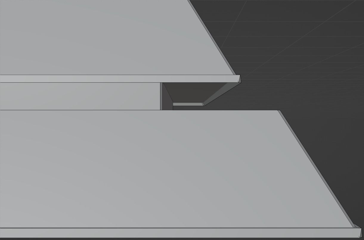 3D model Pyramid with Squared Spike with Entrance VR / AR / low-poly ...