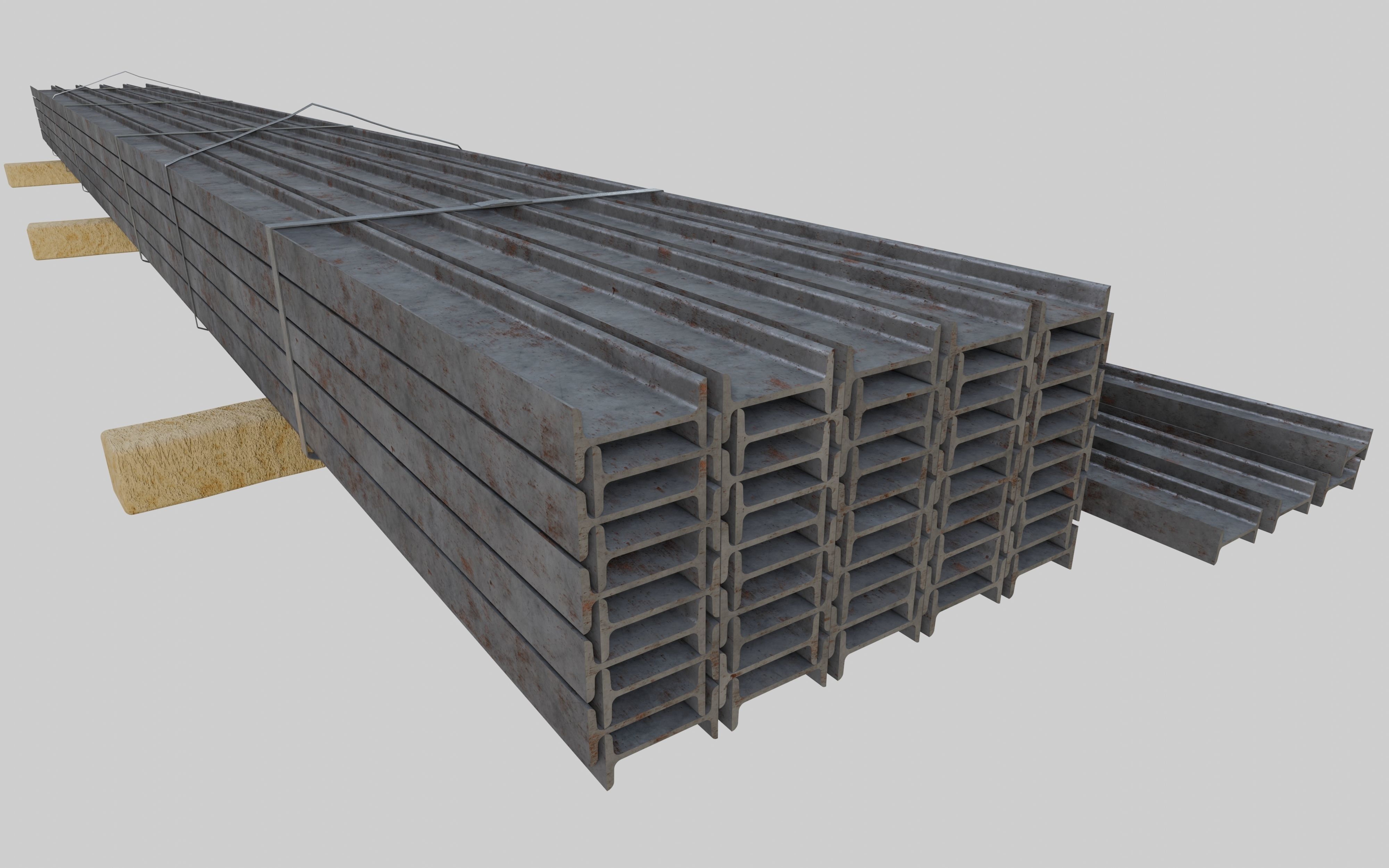 Steel Profiles Pack 3D model | CGTrader