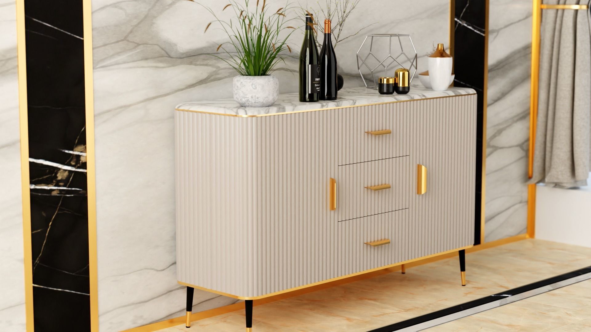 Buffet free 3D model | CGTrader