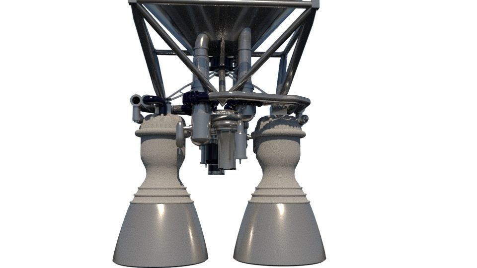 3D model LR87 Rocket Engine VR / AR / low-poly | CGTrader