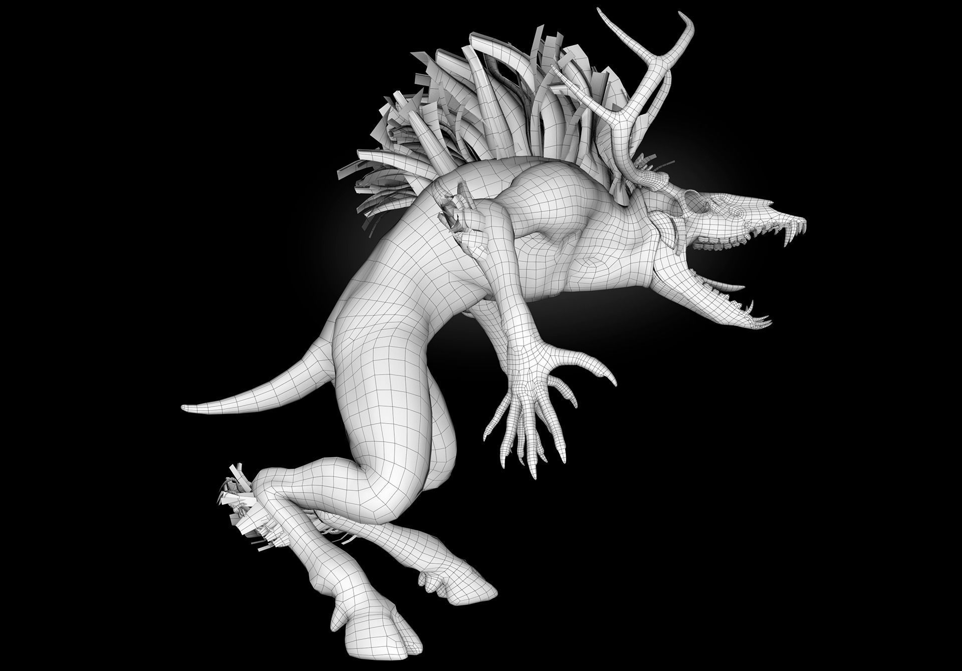 3D model Wendigo VR / AR / low-poly | CGTrader