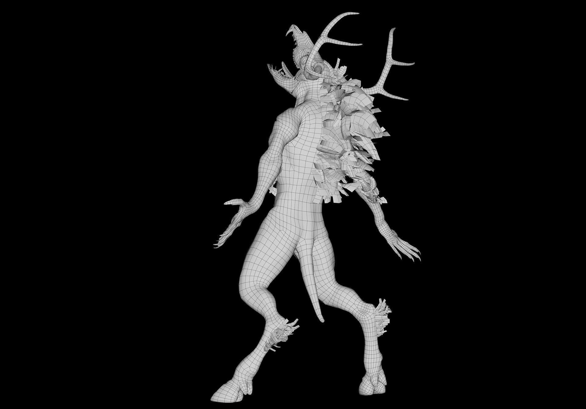 3D model Wendigo VR / AR / low-poly | CGTrader