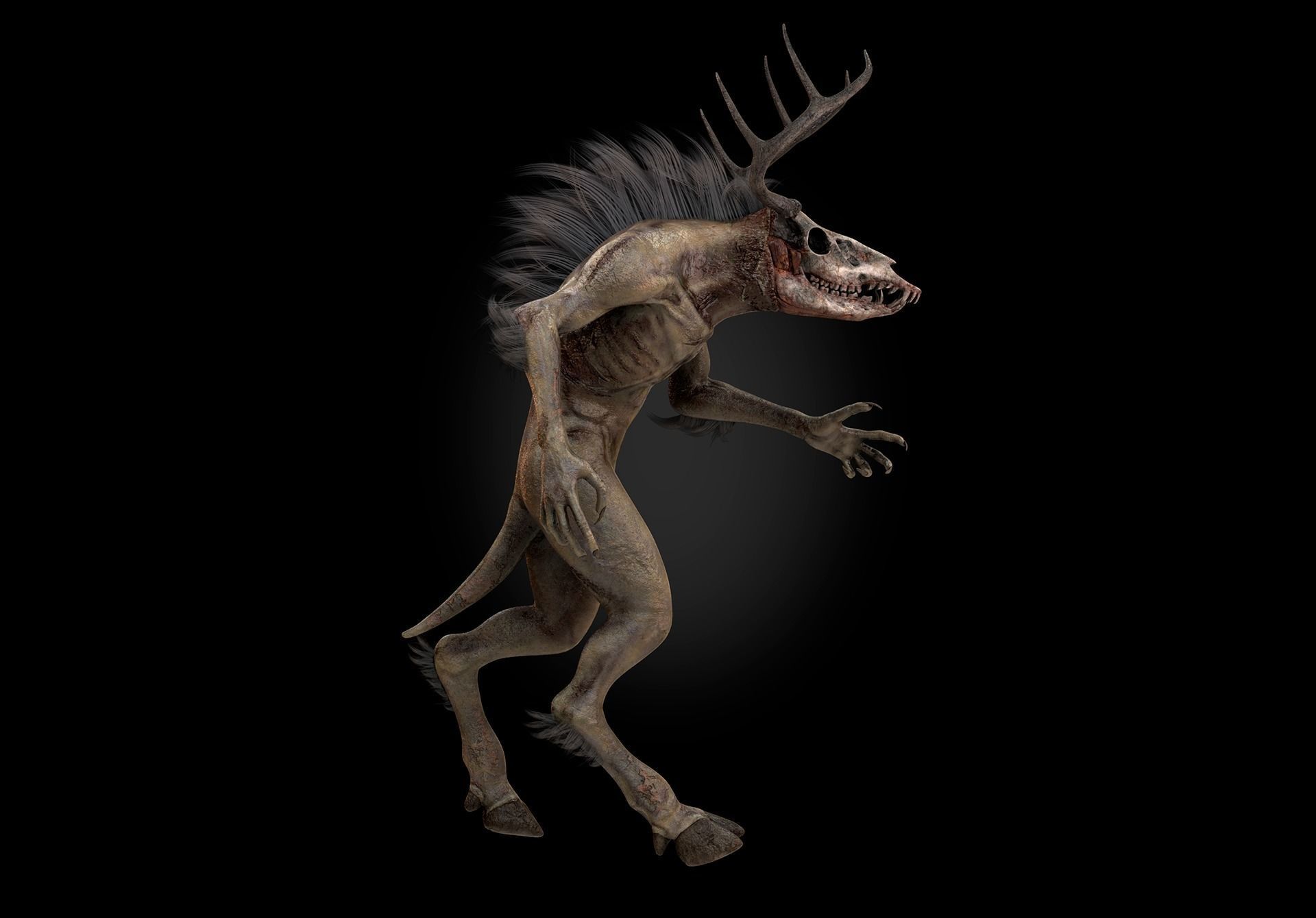 3D model Wendigo VR / AR / low-poly | CGTrader