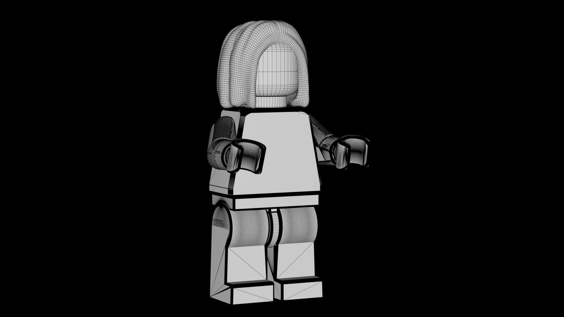 Lego Rachel Minifigure 3D model | CGTrader