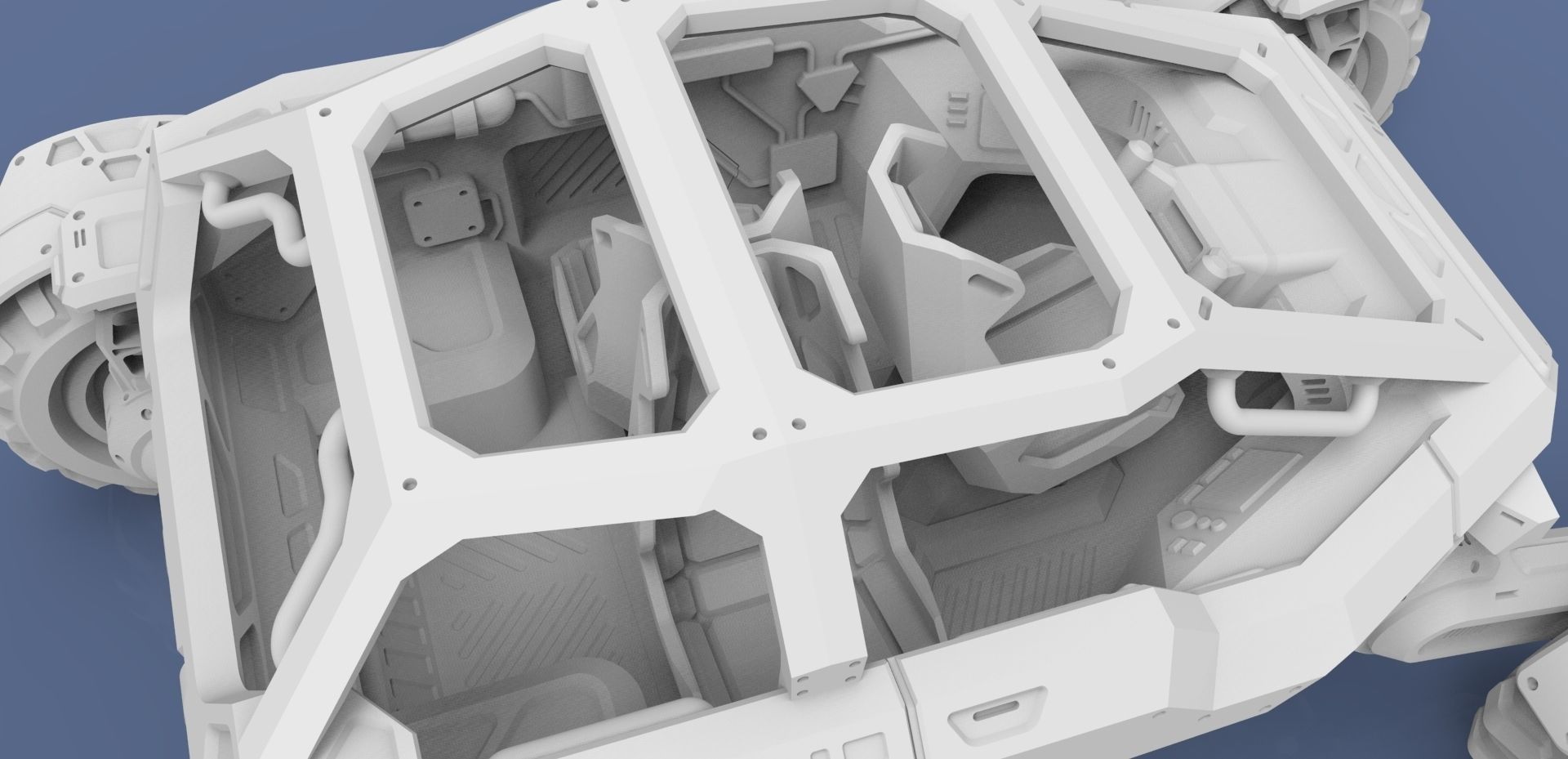 KV-Vehicle-001 space vehicle free 3D model 3D printable | CGTrader