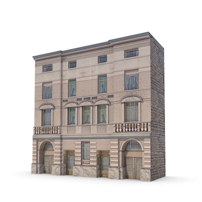 Hotel Building 3D model | CGTrader