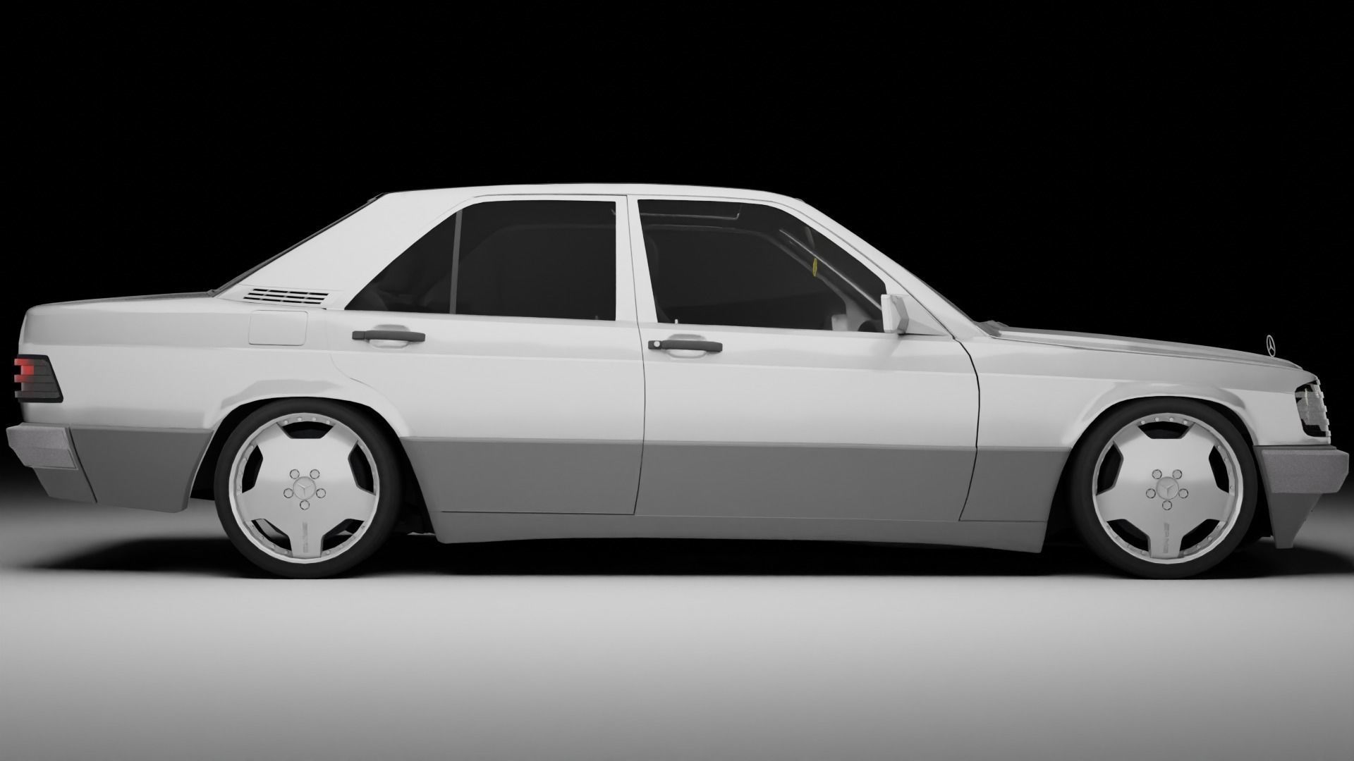 Mercedes-Benz 190E 3D model | CGTrader