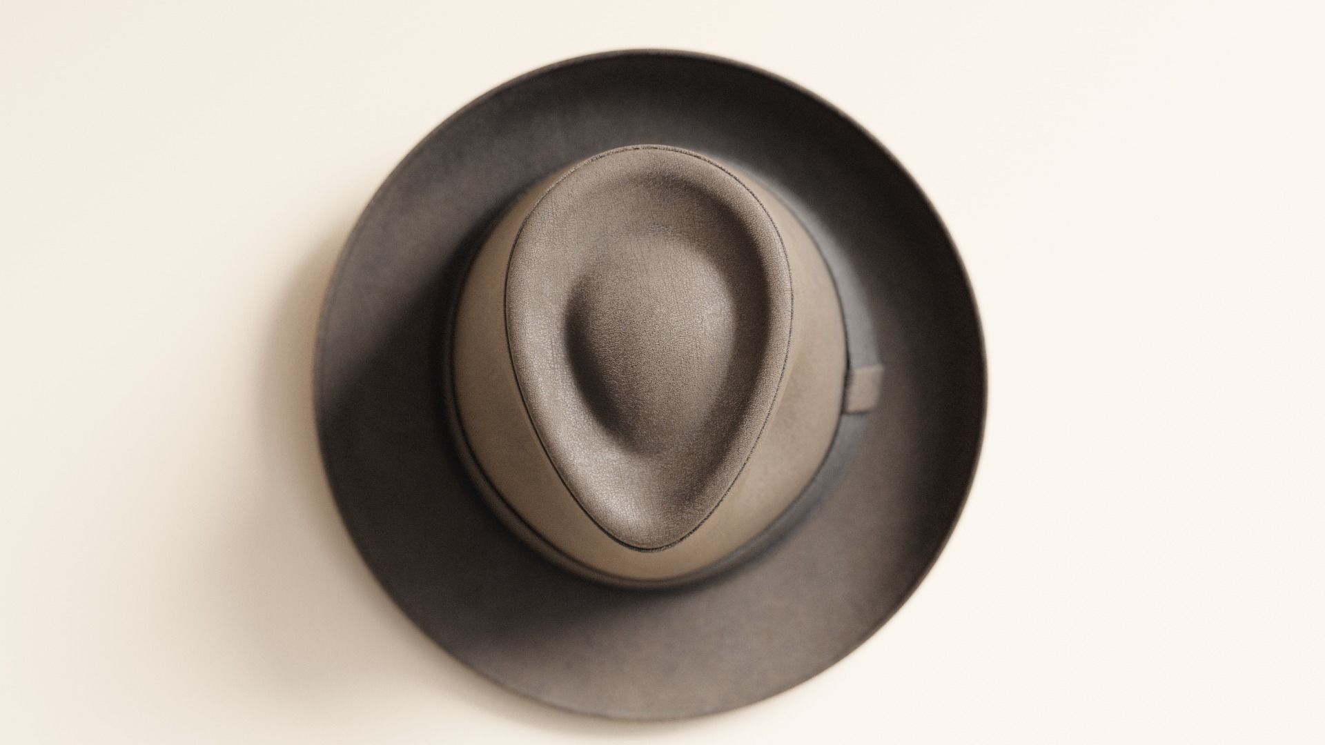 3D model Fedora hat 3 Realistic materials pack unlimited colors VR / AR ...