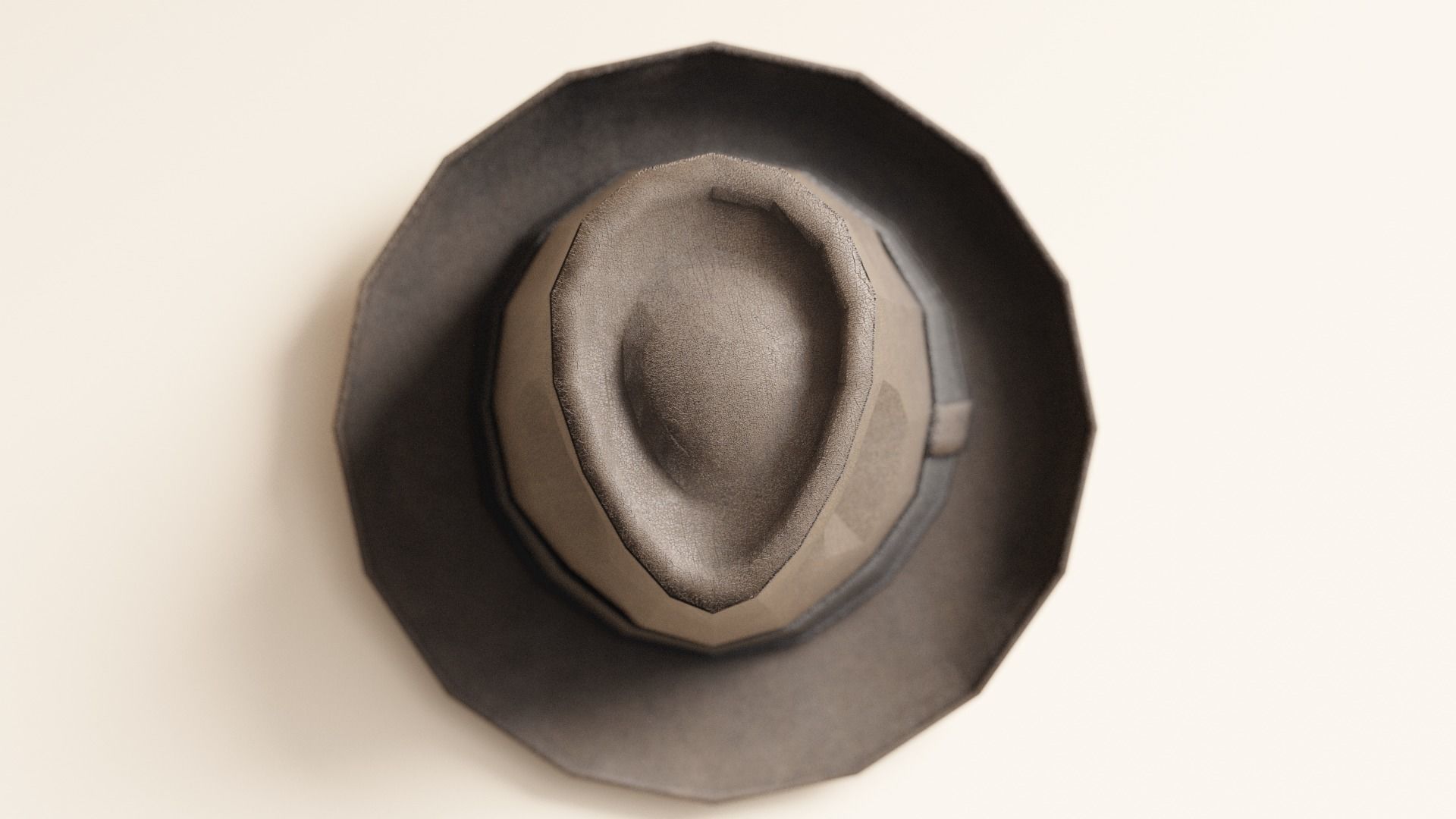 3D model Fedora hat 3 Realistic materials pack unlimited colors VR / AR ...