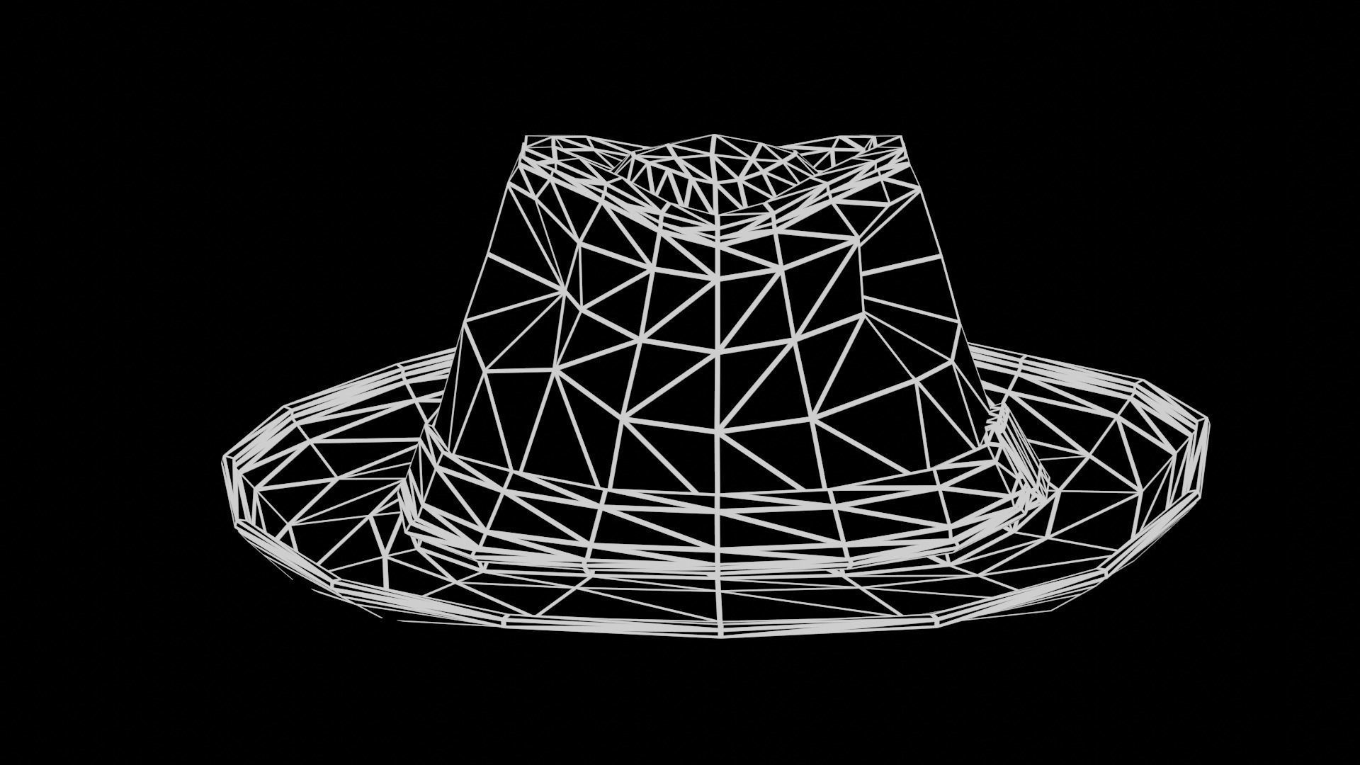 3D model Fedora hat 3 Realistic materials pack unlimited colors VR / AR ...