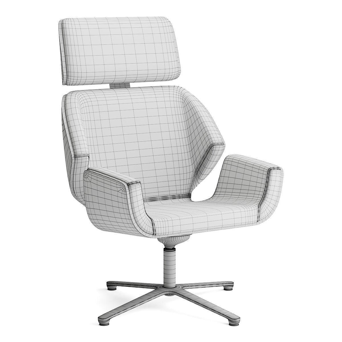 Bejot Booi BO 4C3 Lounge Armchair 3D model | CGTrader
