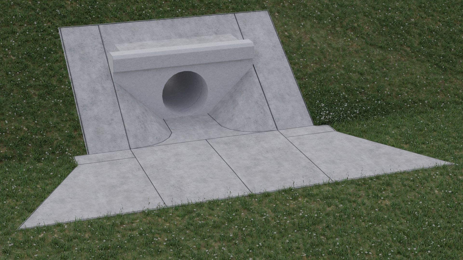 3D model Road concrete culverts set VR / AR / low-poly | CGTrader
