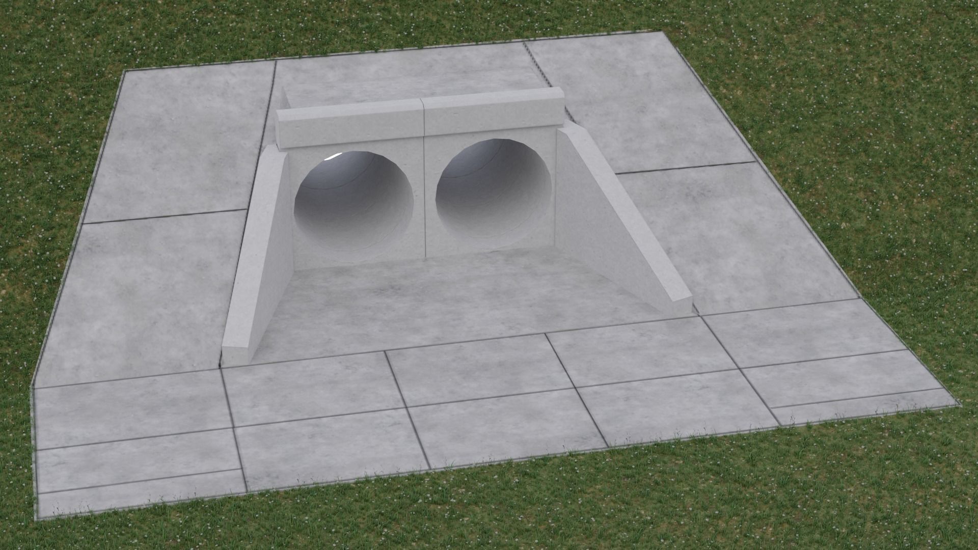 3D model Road concrete culverts set VR / AR / low-poly | CGTrader