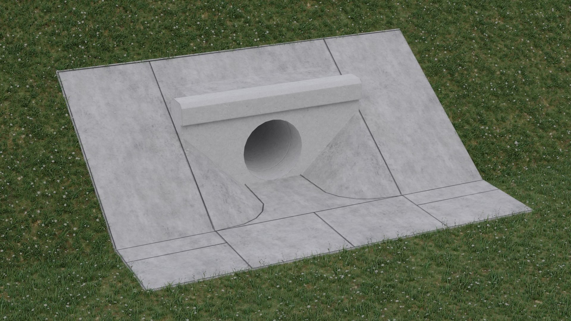 3D model Road concrete culverts set VR / AR / low-poly | CGTrader