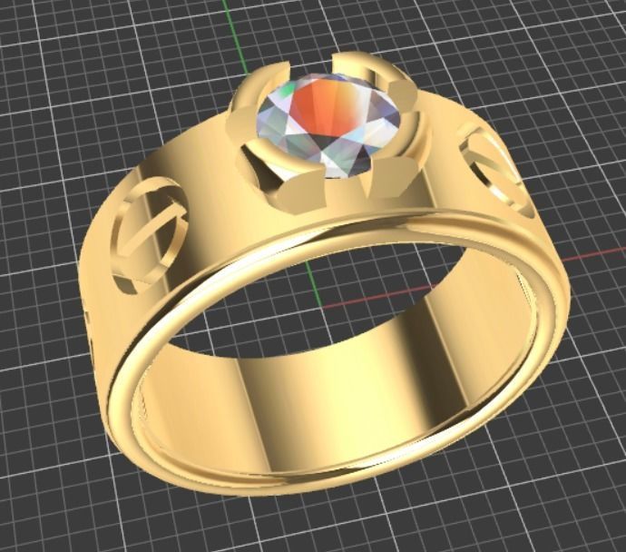 cartier ring free 3D model 3D printable | CGTrader