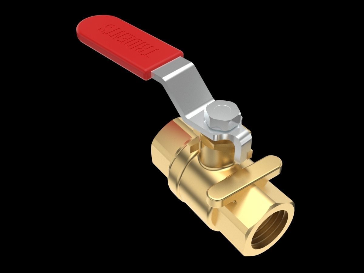 Ball valve 3D model | CGTrader