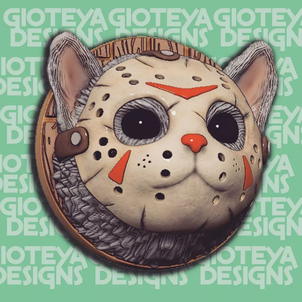 ANIMAL COSPLAY Friday The 13th Jason Cat 3D model | CGTrader