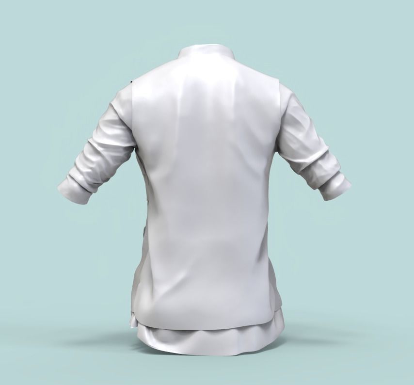 3D model Waistcoat indian kurta VR / AR / low-poly | CGTrader