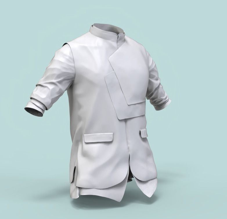 3D model Waistcoat indian kurta VR / AR / low-poly | CGTrader